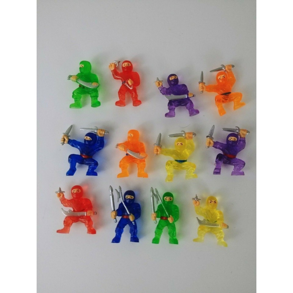 8 Vinyl Ninja Warrior Figures Toy Collectible 1.5" - Action Figures