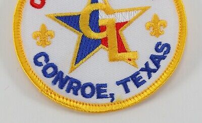 Vintage Camp Strake Sam Houston Gold & White Boy Scouts BSA Camp Patch ...