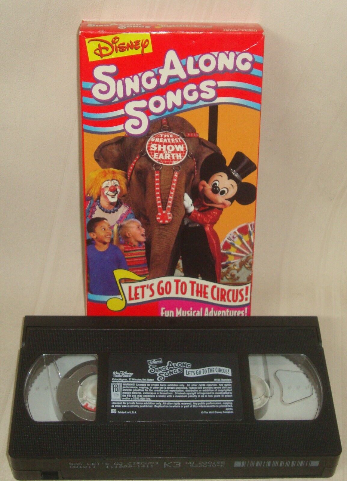Disney Sing Along Songs Mickeys Fun Songs: Lets Go to the Circus VHS ...