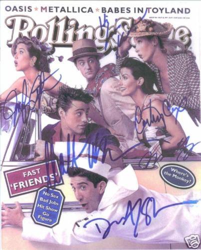 FRIENDS CAST SIGNED AUTOGRAPH 8x10 RP PHOTO ANISTON COX KUDROW LEBLANC ...