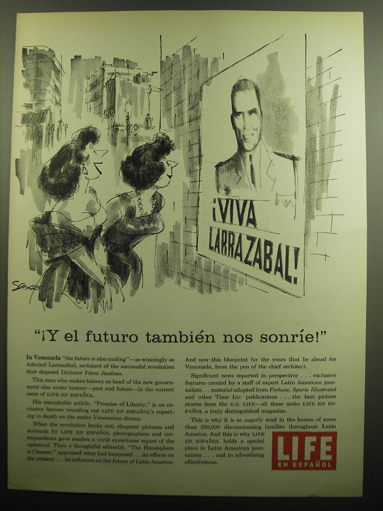 1958 Life en Espanol Magazine Advertisement - cartoon by Charles Saxon ...
