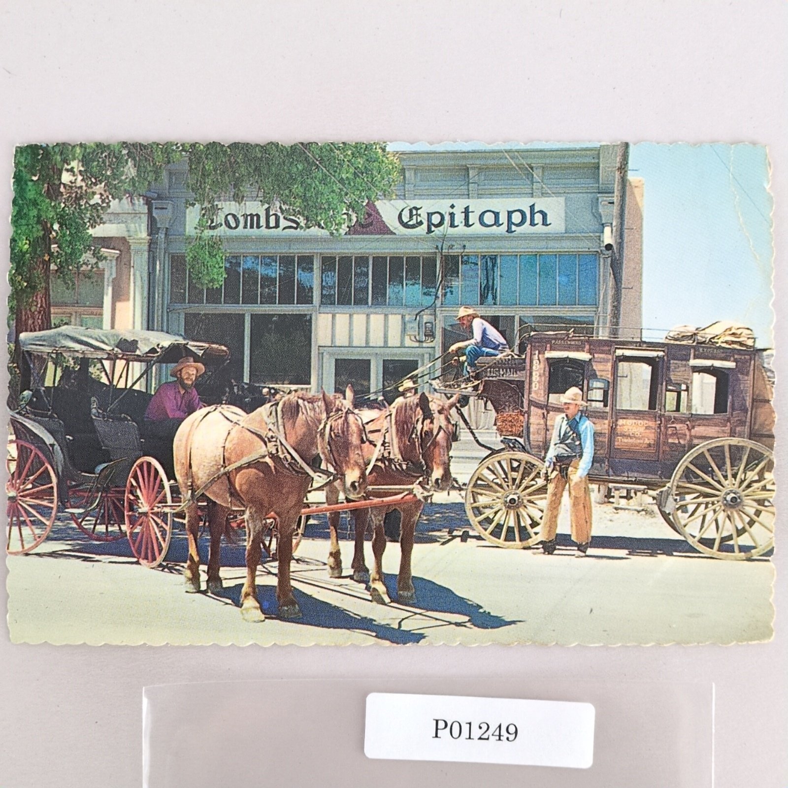 The Tombstone Epitaph Arizona 1970s 4x6 Deckle Edge Postcard Cowboys ...