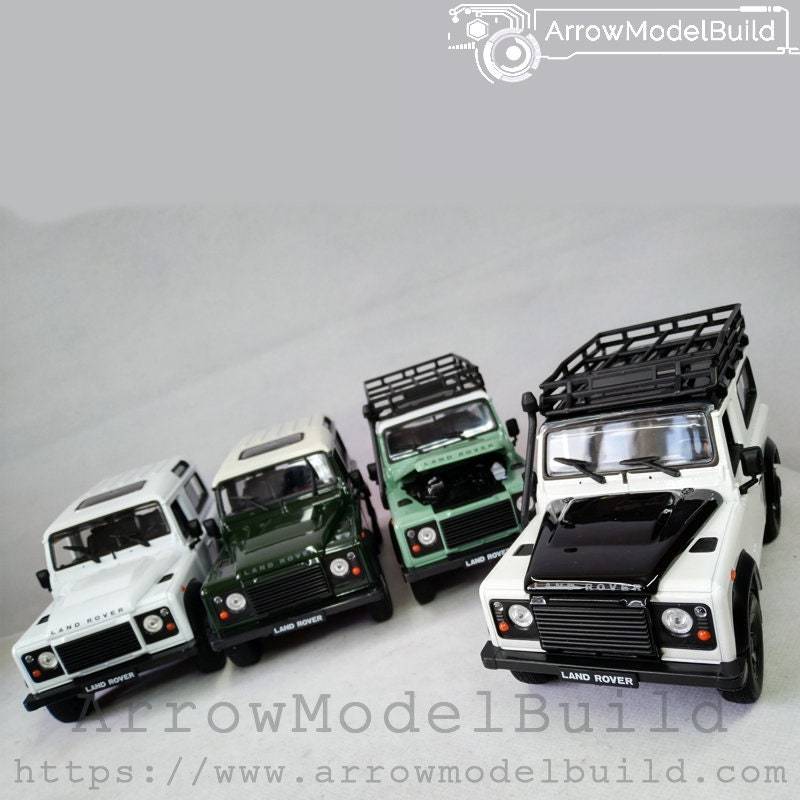 ArrowModelBuild Land Rover Custom Color (Panda Color) With Luggage Rack ...