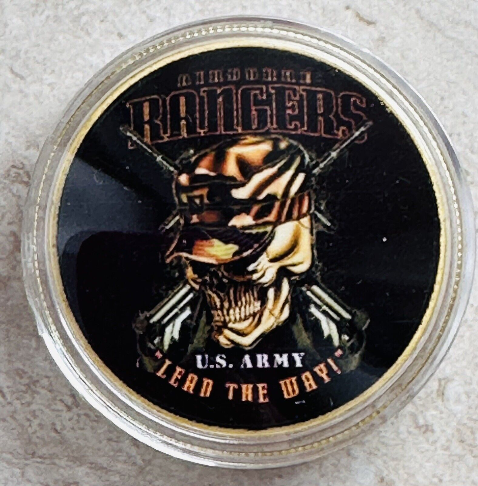 RANGERS Challenge Coin -US Army Rangers Lead The Way-w/ Case - Current ...