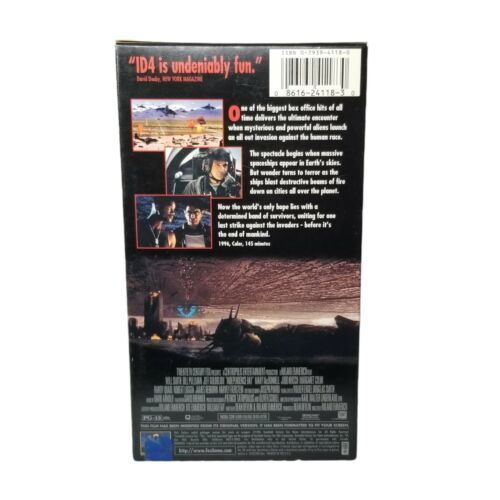 Independence Day Movie (VHS, 1996) Will Smith Bill Pullman Jeff ...