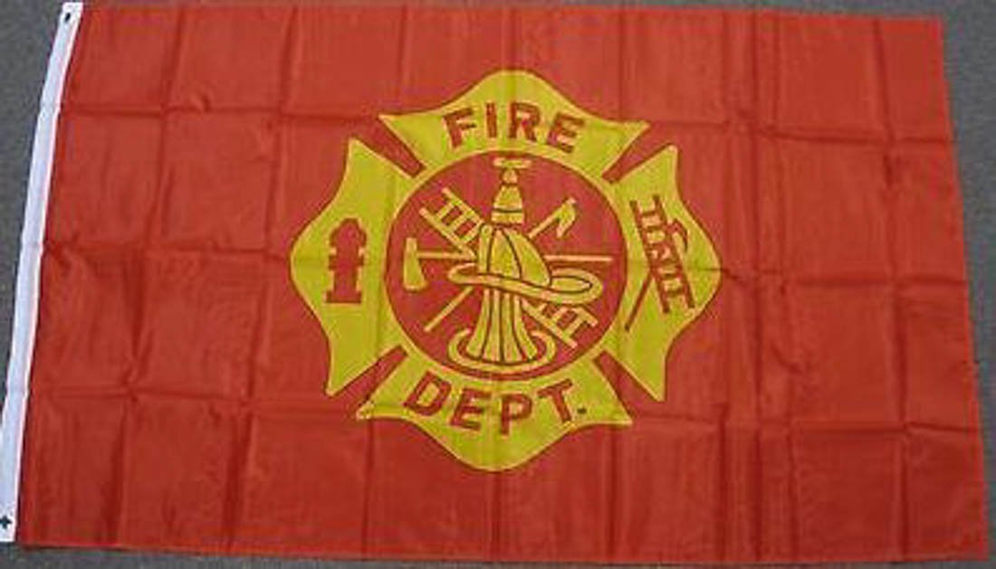 3'X5' Fire Department Flag Dept Flags - Weather Stations