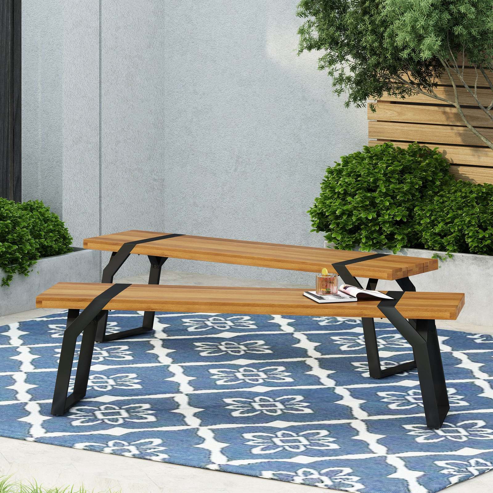 Zora Bench Set (2) | Patio Furniture - Patio Chairs, Swings & Benches