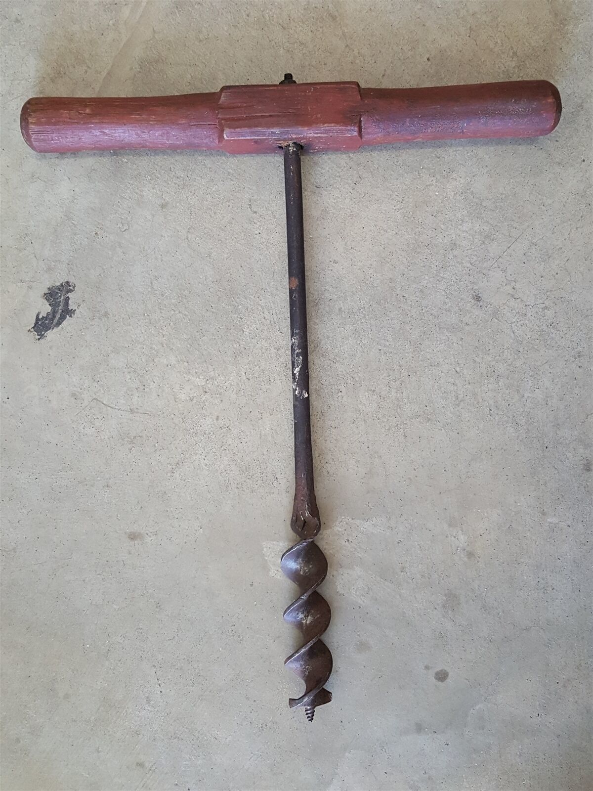 Antique Hand Drill Auger Tool Orig Red Paint and 50 similar items