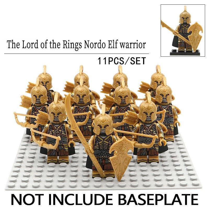 11Pcs/set Elves Archers - Noldor warrior The Lord Of the Rings ...
