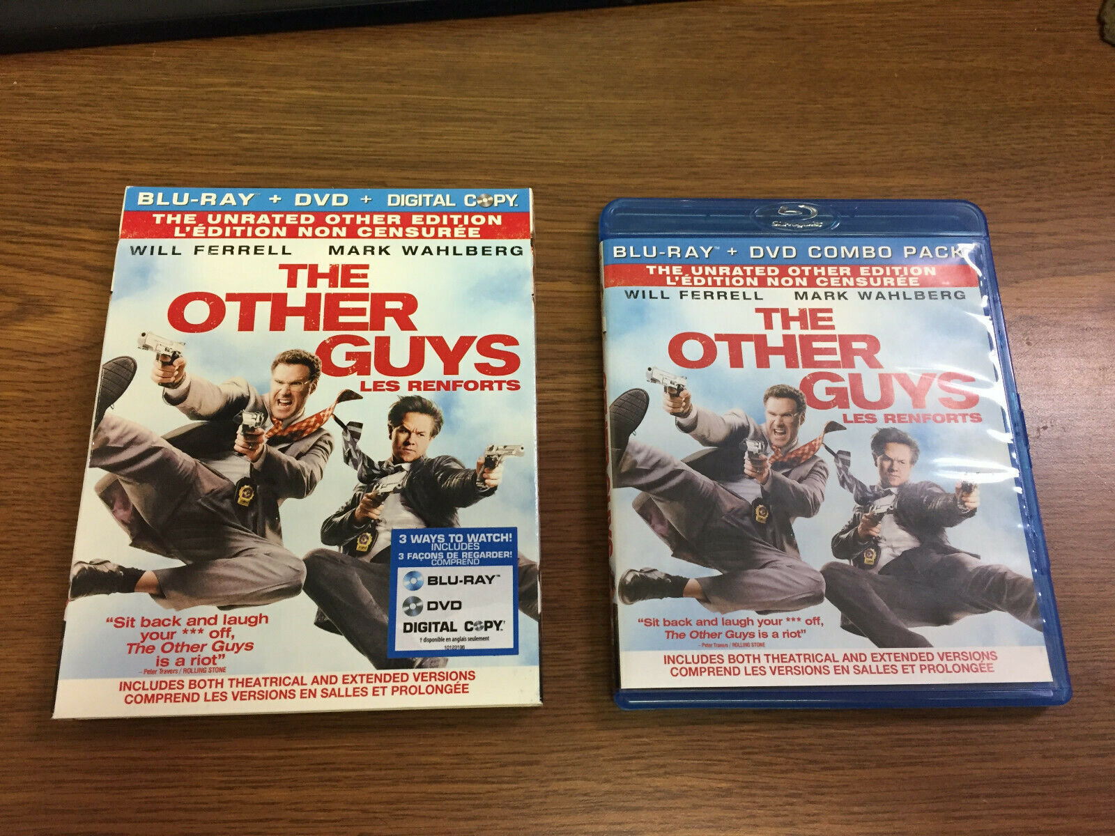 The Other Guys (Blu-ray/DVD Unrated Other Edition) Mark Wahlberg Will ...