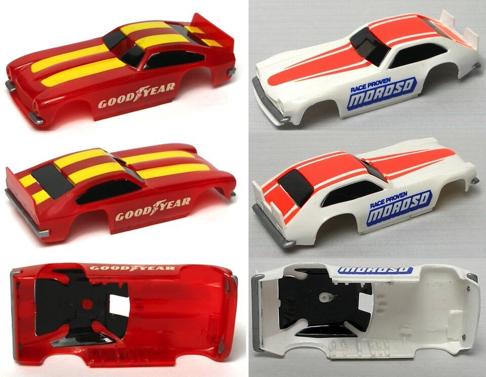 1993 TYCO VEGA & PINTO FUNNY Slot Car BODY PAIR 6206 Raceset Only ...