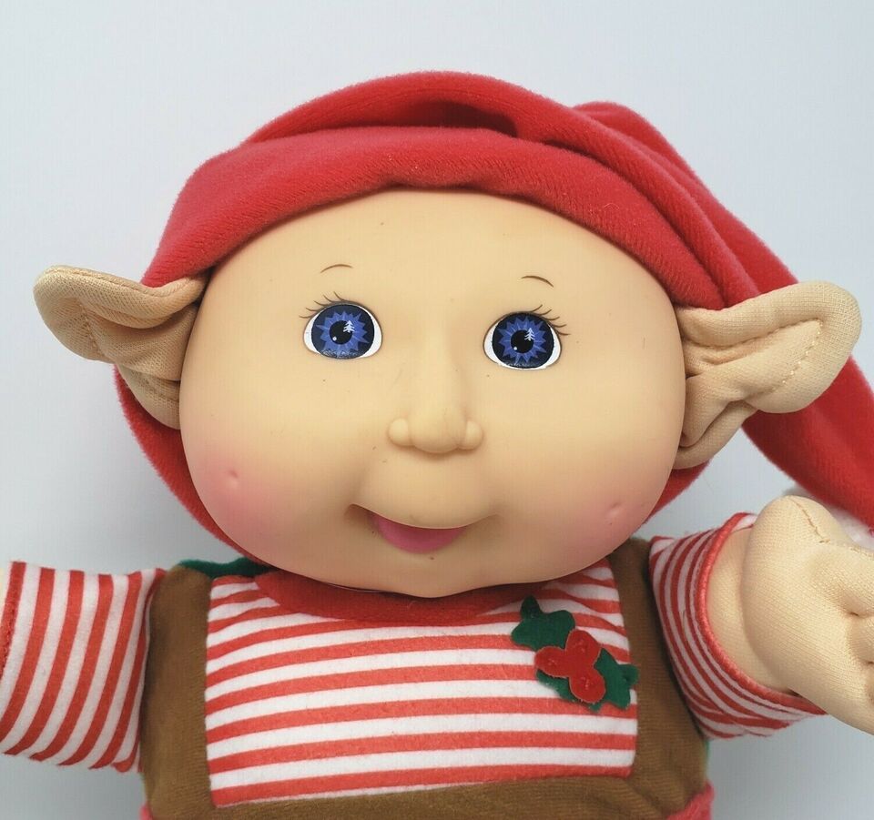 VINTAGE 1992 HASBRO CABBAGE PATCH KIDS CHRISTMAS ELF STUFFED ANIMAL ...
