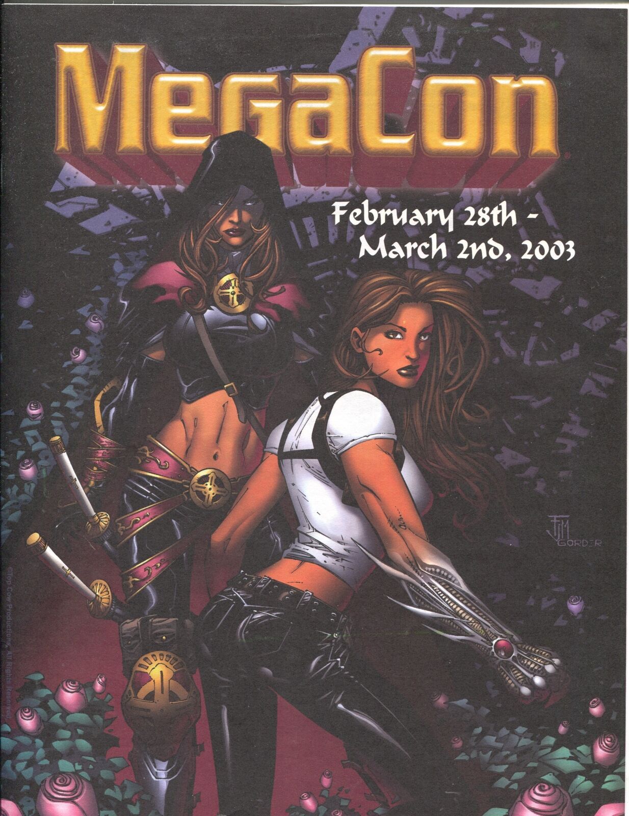 MegaCon Program Book 2003-Good Girl art cover-guest & artist bios-G/VG ...