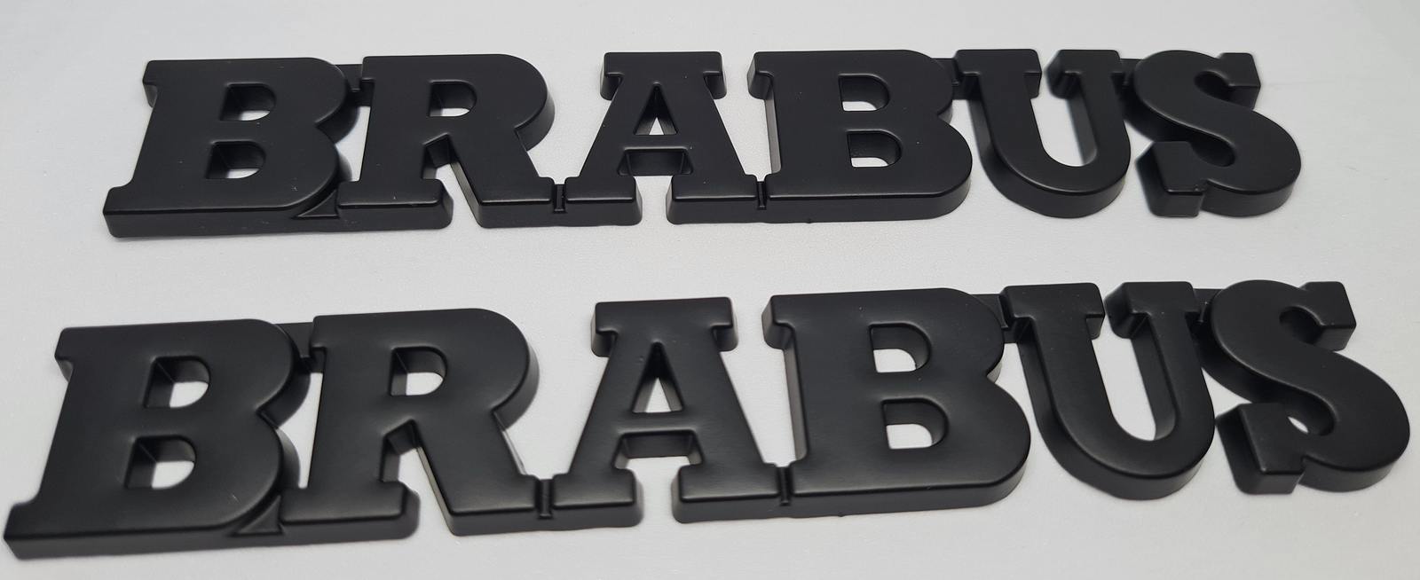 Mercedes Brabus Kit Black Front And Rear/Boot Badge Emblem Brabus ...