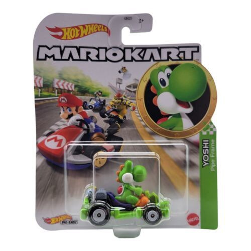 Hot Wheels DieCast Mario Kart Yoshi Pipe Frame 1:64 Scale Mattel ...