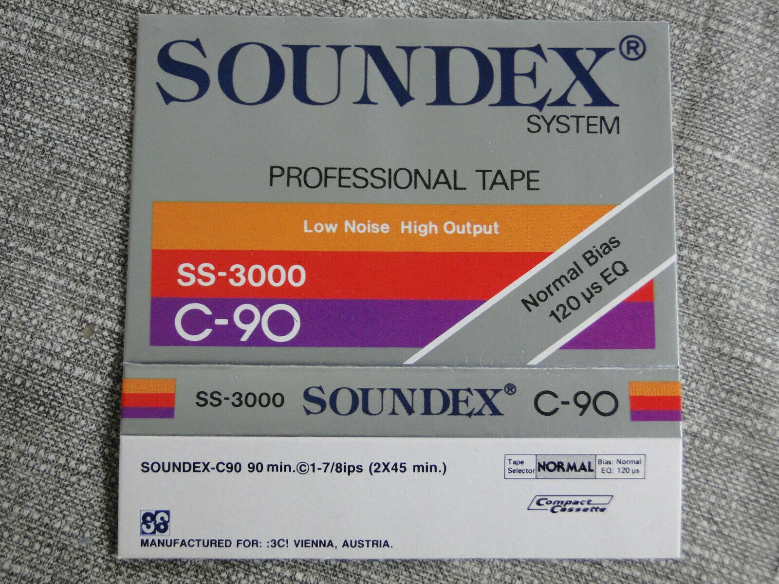 Rare Vintage Audio Cassette SOUNDEX SYSTEM C-90 Made In Austria - TV ...