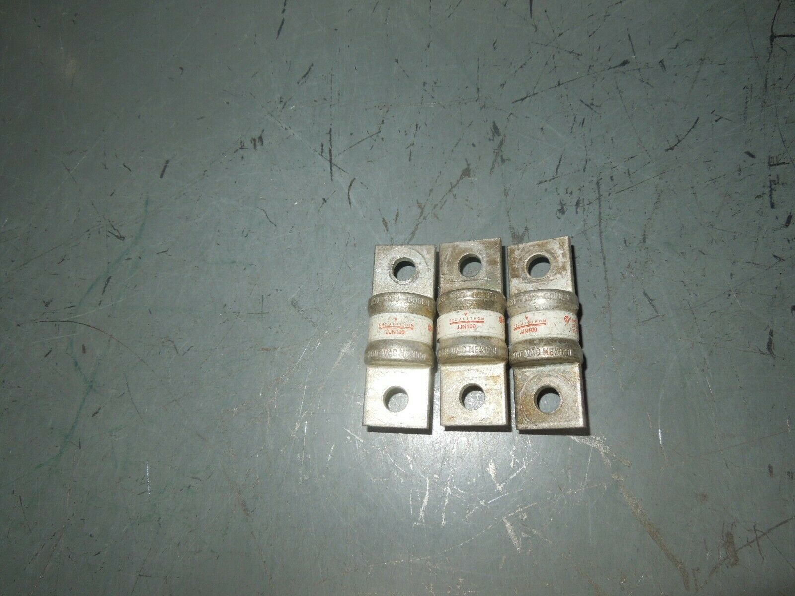 Set of 3 - Gould GEC Alsthom JJN-100 / A3T100 Class T Fuse 100A 300V AC ...