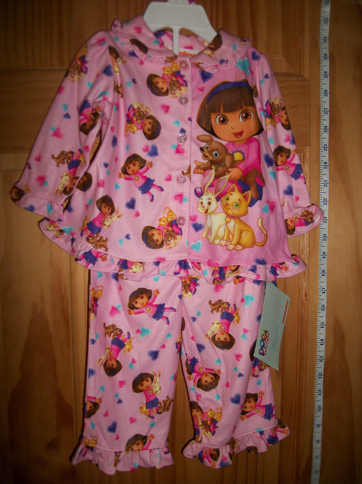 Dora The Explorer Baby Clothes 12M Pink Pajamas PJ Sleep Wear Pants ...