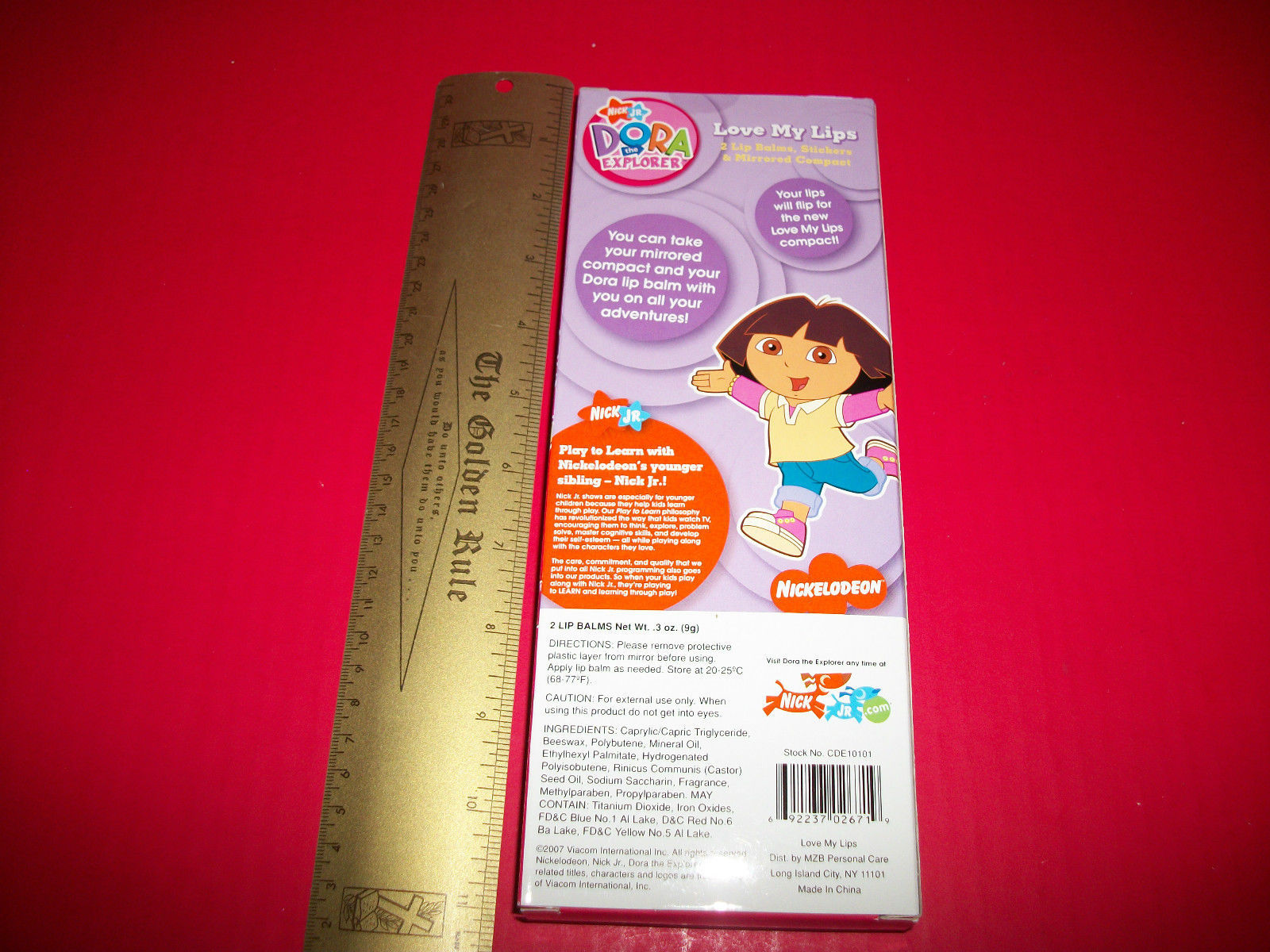 Dora The Explorer Lip Balm Set Nickelodeon Love My Lips Nick Mirror ...