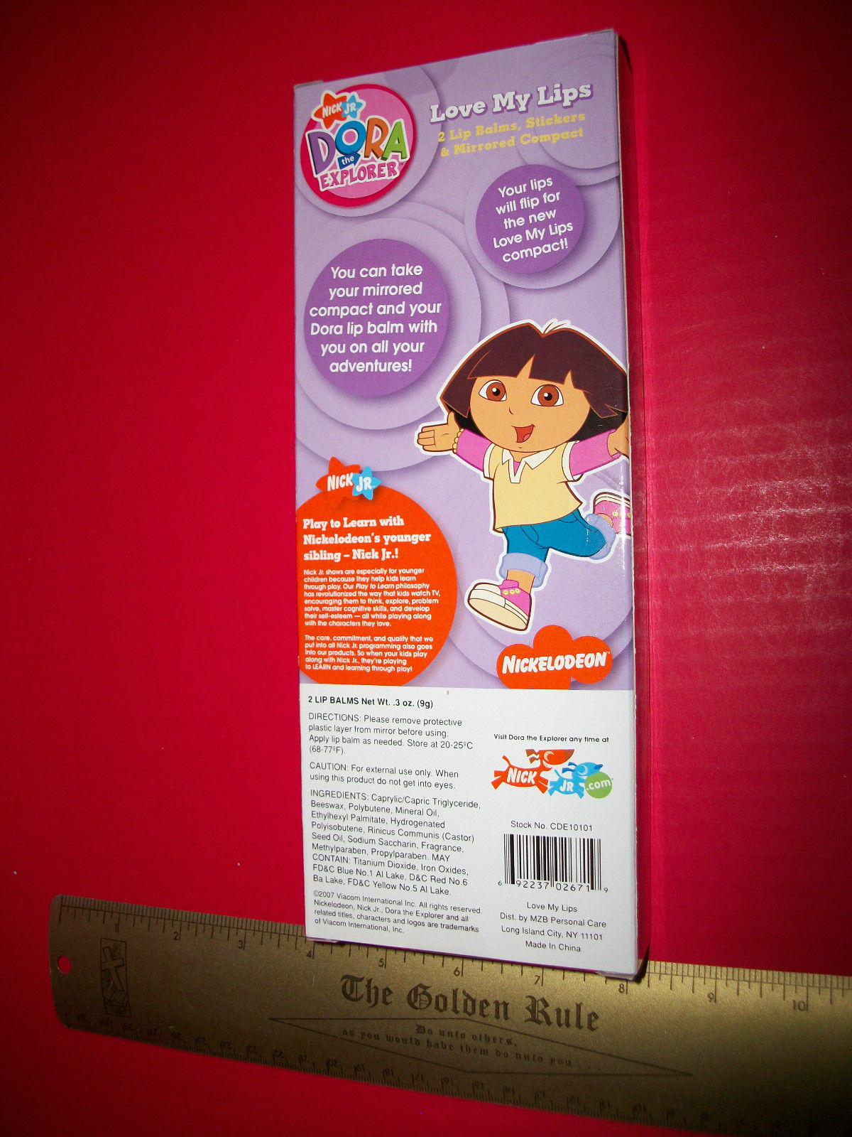 Dora The Explorer Lip Balm Set Nickelodeon Love My Lips Nick Mirror ...
