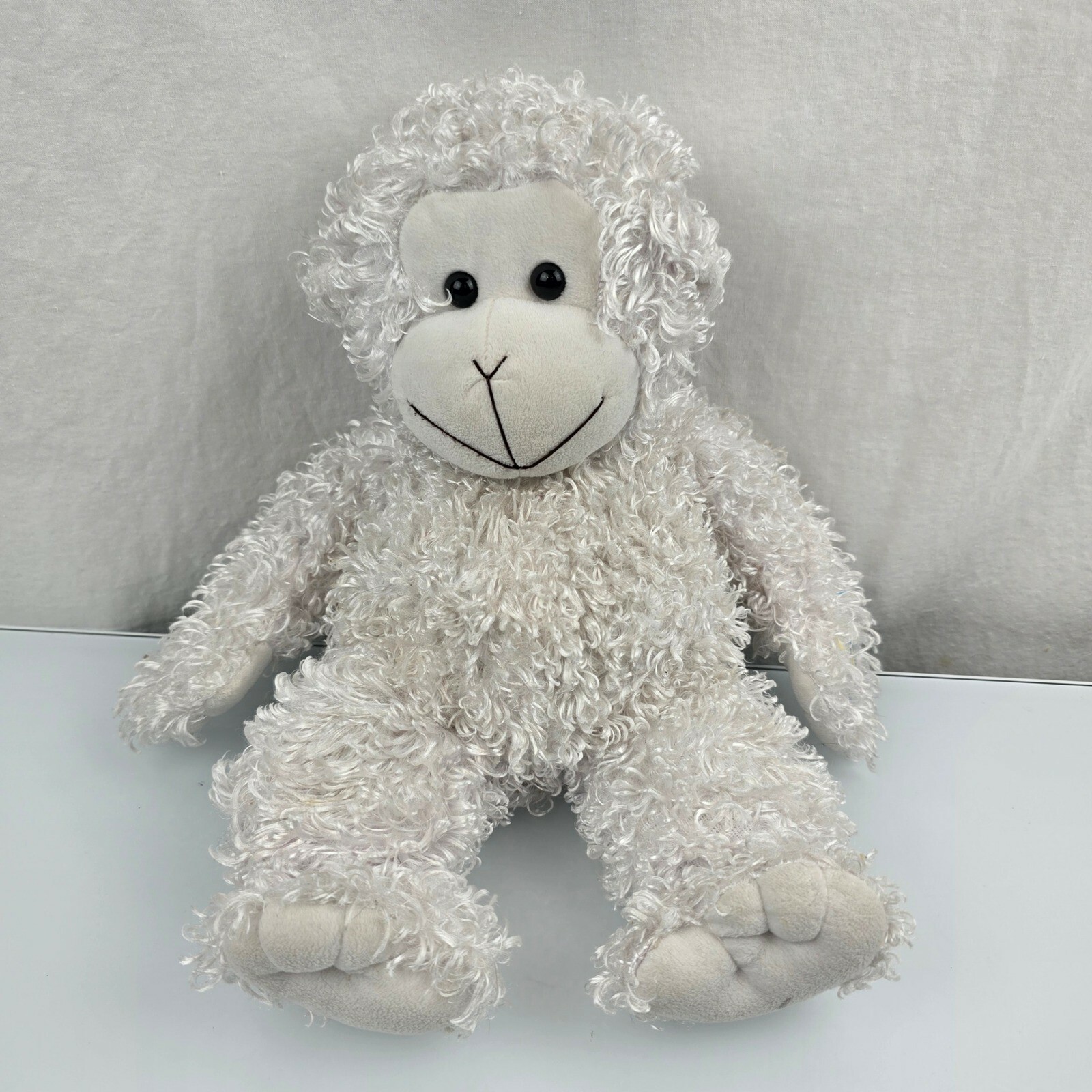 Cepia Glo E Monkey White Shaggy Color Kinetics 15" Light Up Plush Lovey ...