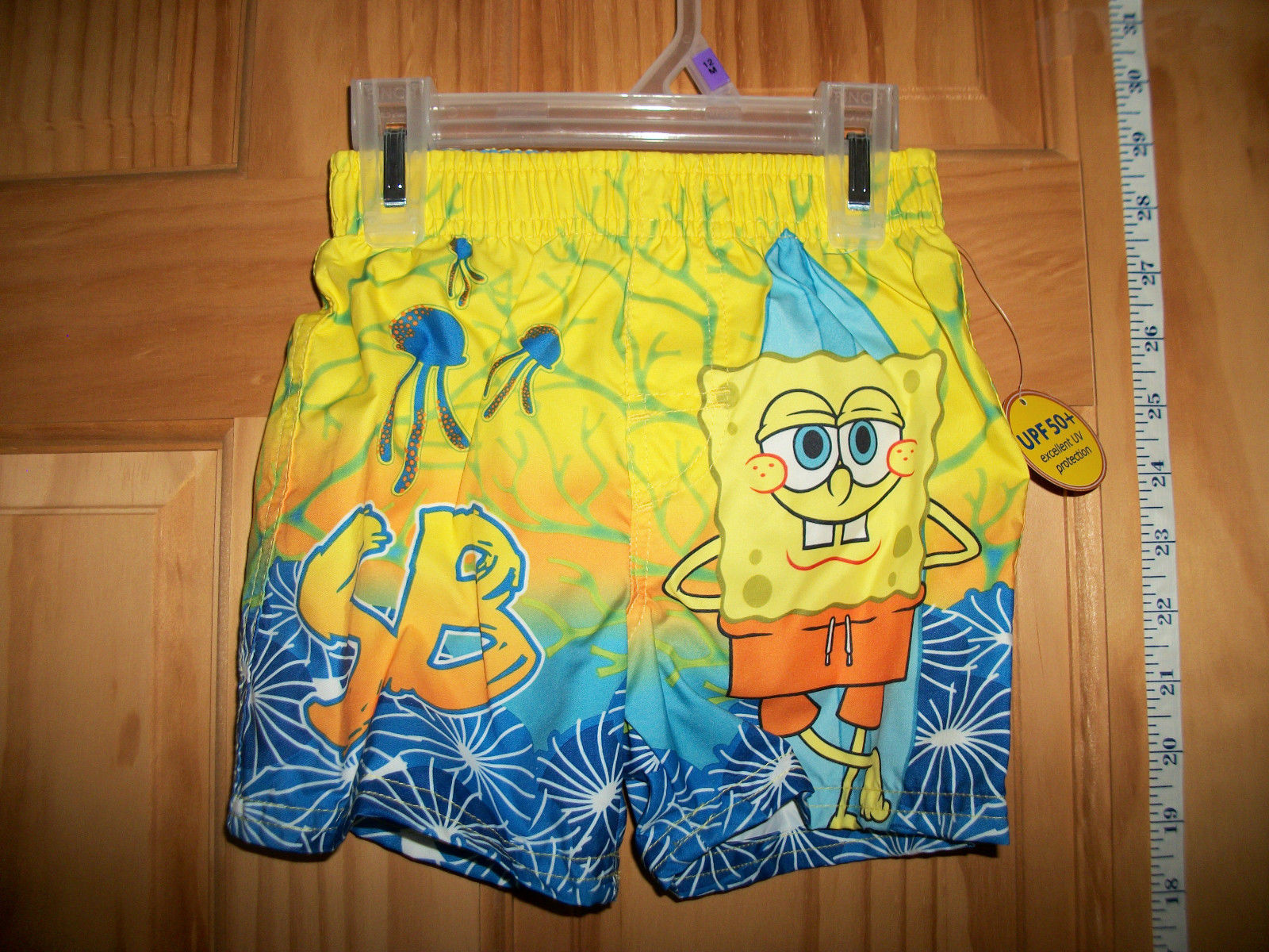 SpongeBob Baby Clothes 12M Sponge Bob Face Swim Suit Trunks Boy Bathing ...