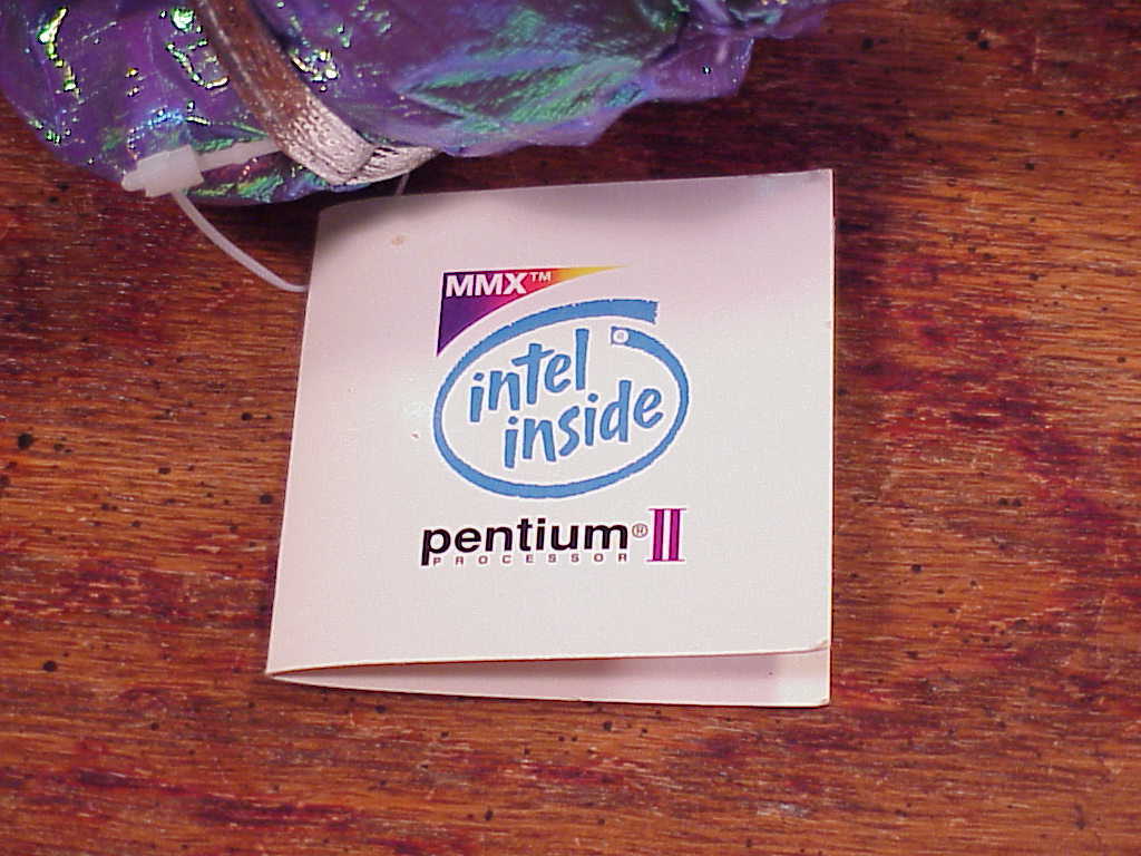 1997 Intel Bunny People Pentium II Purple Promotional Soft Doll Figure ...