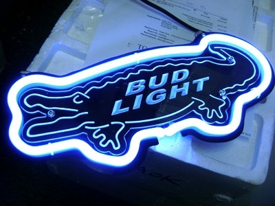 Bud Light Crocs Alligator 3D Neon Light Sign 13" x 8" - Other ...