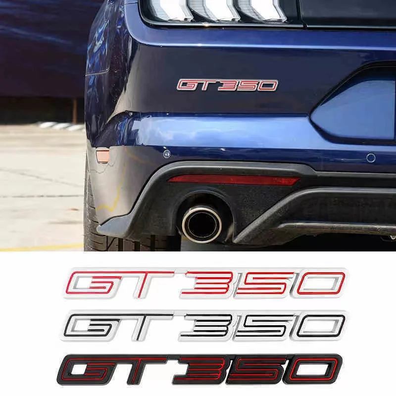 3D GT350 GT 350 Letter Logo Car Stickers and Decals For Shelby GT500 ...
