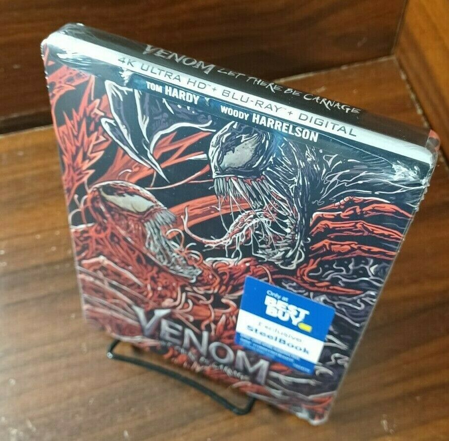Venom: Let There Be Carnage Steelbook (4K+Blu-ray+Digital) NEW-Free Box Shipping - DVDs & Blu ...