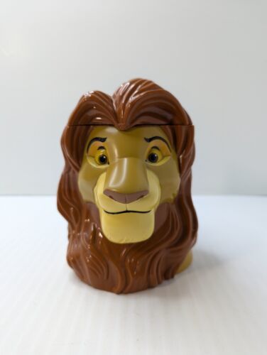 SIMBA The Lion King on Ice Mug Cup Stein Flip Top Lid Vintage 1998 ...