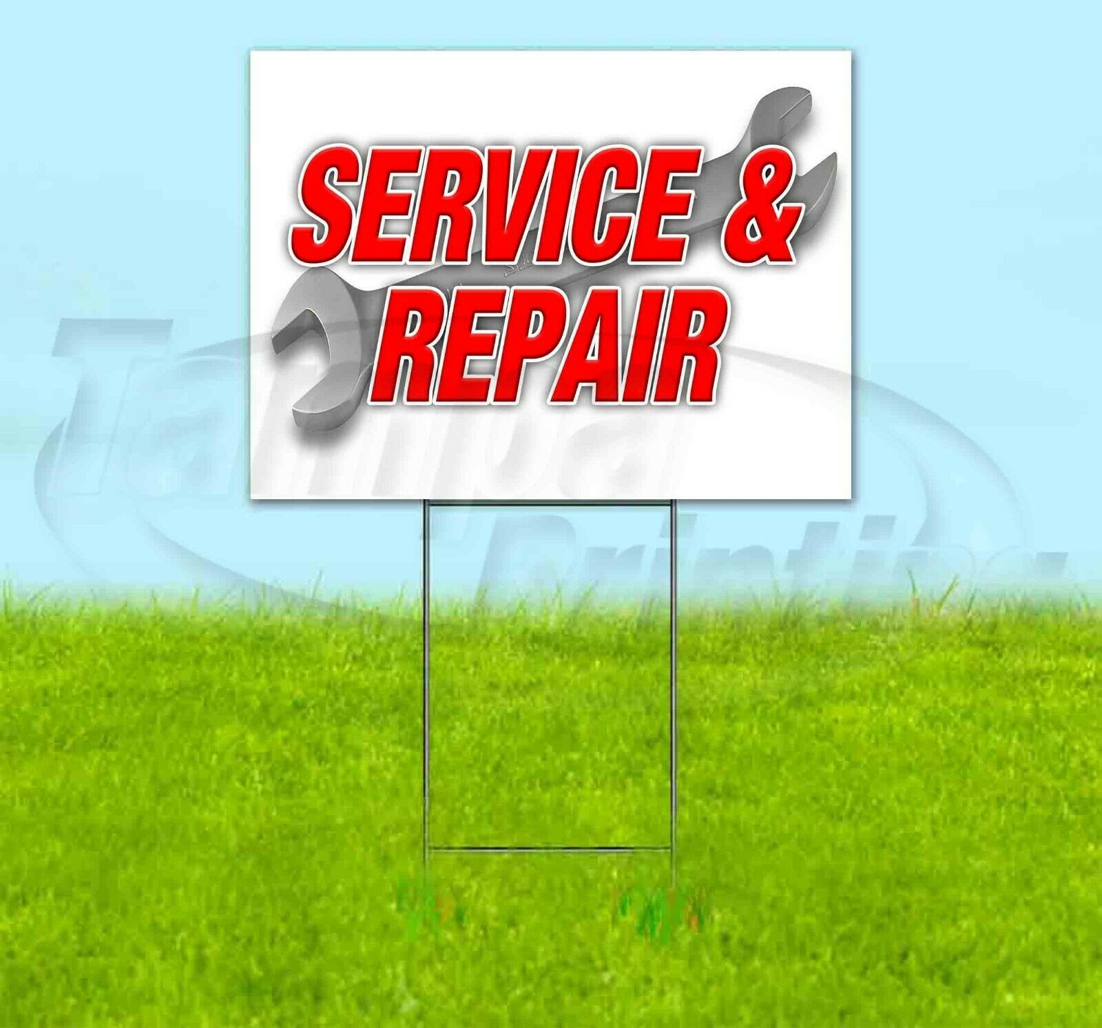 SERVICE AND REPAIR Yard Sign Corrugated Plastic Bandit Lawn Decorations ...