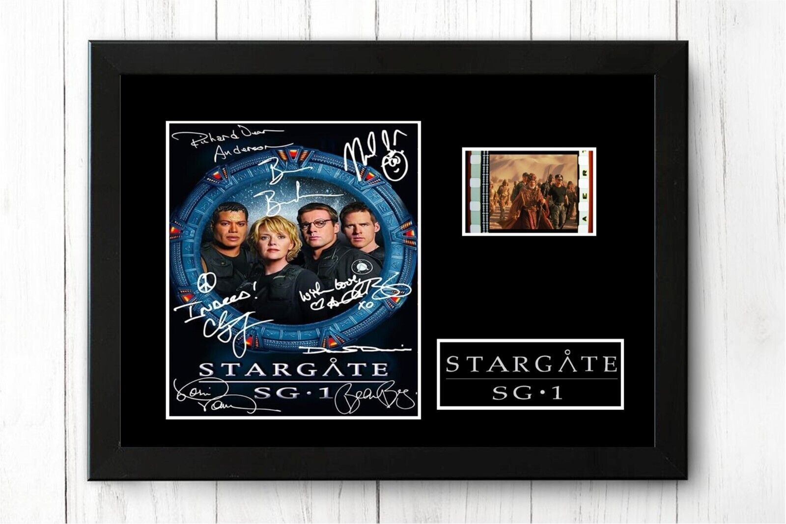 Stargate SG-1 Framed Film Cell Display Stunning Signed - Mounted