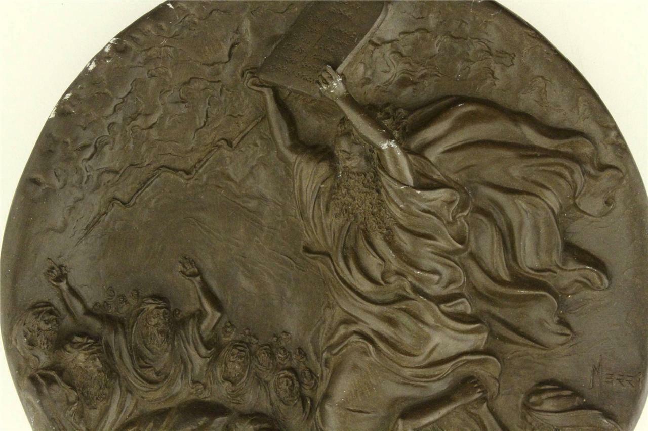 Vintage RHODES STUDIO Plate Moses & The Ten Commandments Dore Bible ...