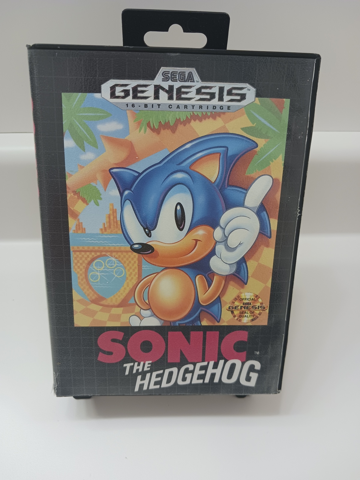 Sega Genesis Sonic The Hedgehog CIB excellent condition with retail tab ...