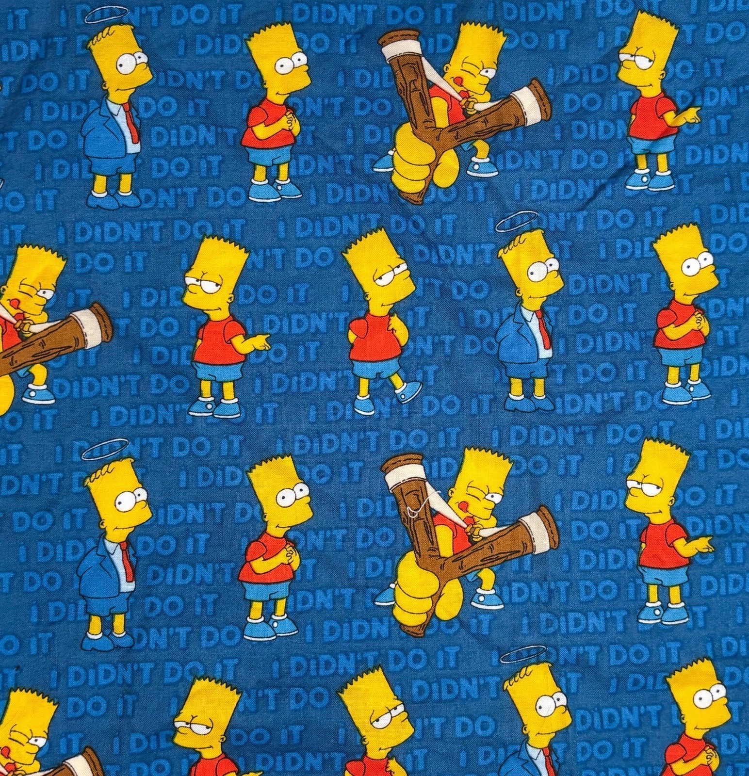 Bart Simpson I Didn’t Do It Fabric Scrap and similar items