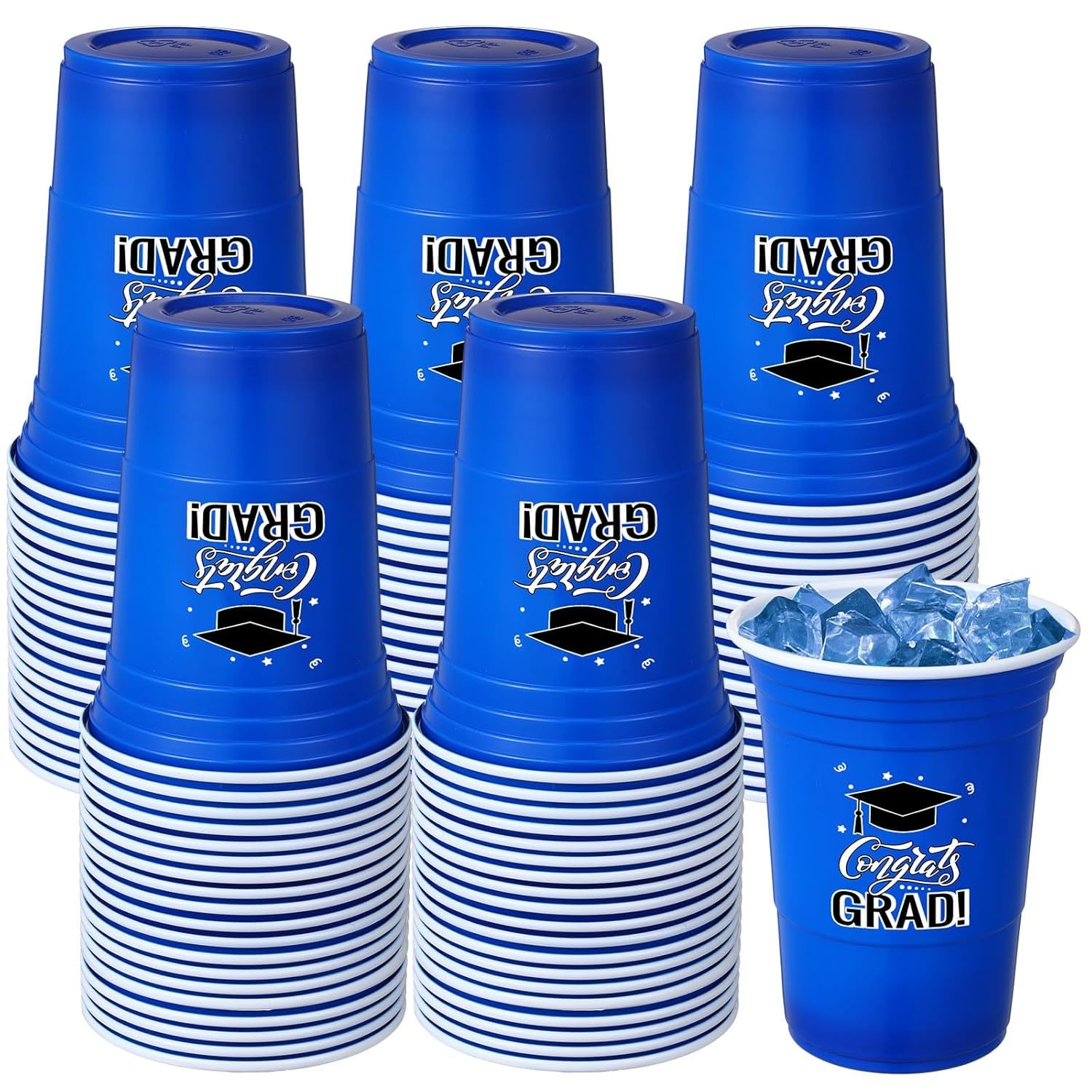50 Pack Graduation Cups Bulk 16 Oz Congrats Grad Cups 2024 Graduation ...