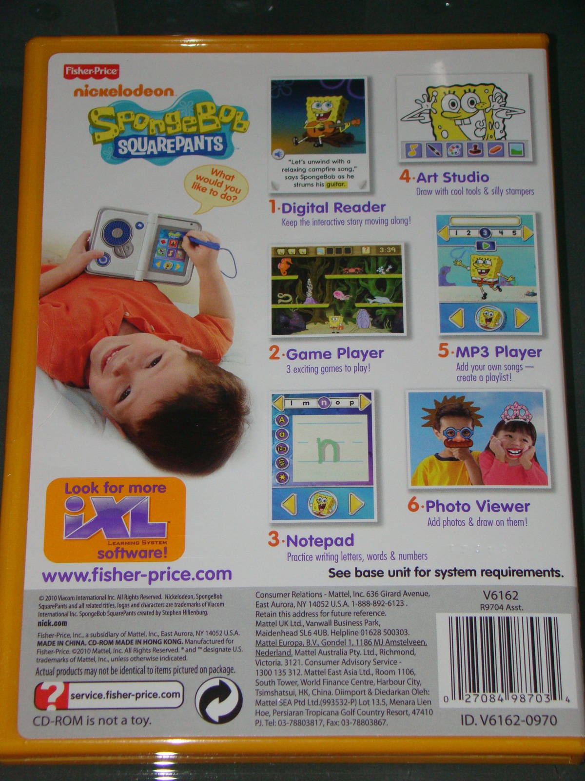 Fisher-Price iXL Learning System - Nickelodeon Sponge Bob Squarepants ...