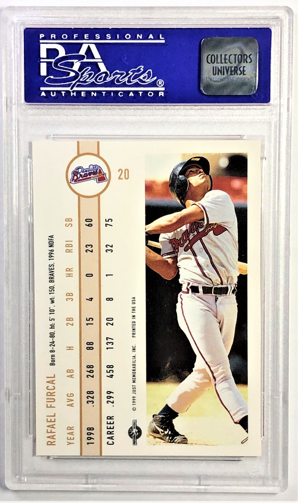 1999 Just Memorabilia RAFAEL FURCAL MINT 9 Rookie Card - Trading Card ...