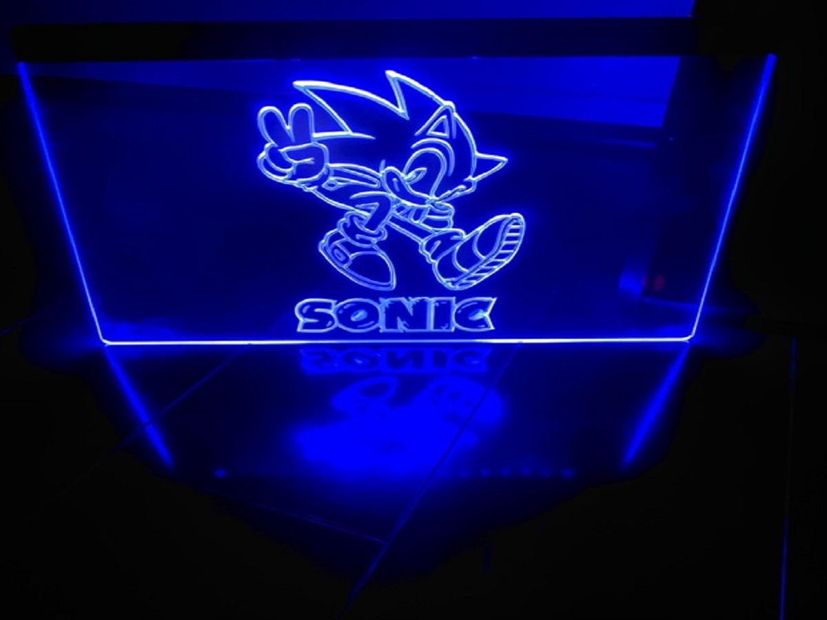 Sonic Hedgehog Led Neon Sign Decor Crafts Display Glowing - Other ...