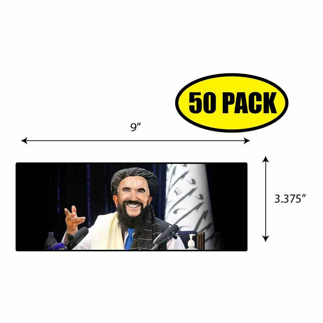50 PACK 3.37"x 9" BIDEN TALIBAN Sticker Decal Gift MAGA Trump BS0241 ...