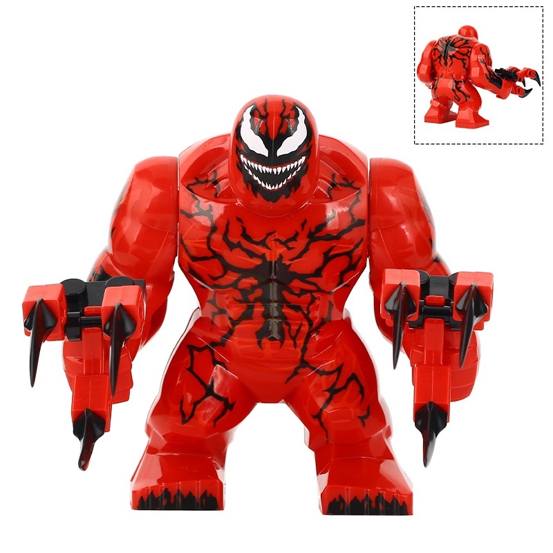 Big Size Carnage Venom Let There Be Carnage Marvel Villain Minifigures ...