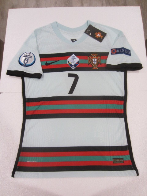 Cristiano Ronaldo Portugal 20/21 Euro Match Slim Away Soccer Jersey ...