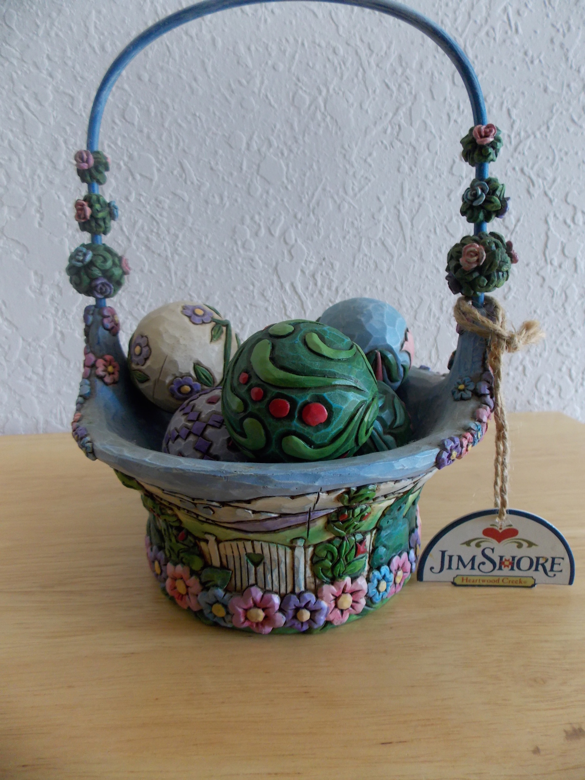 2007 Jim Shore Heart Creek “Blossoms of Spring” Basket - Sculptures ...