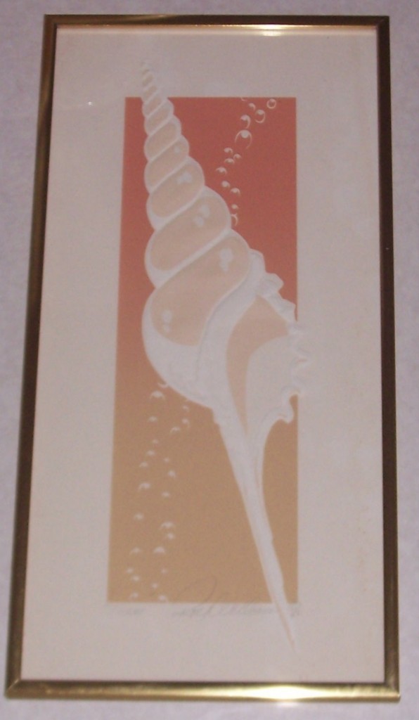 1982 SIGNED ROY WILLIAMS "TIBIA" EMBOSSED SERIGRAPH ART - Art Prints