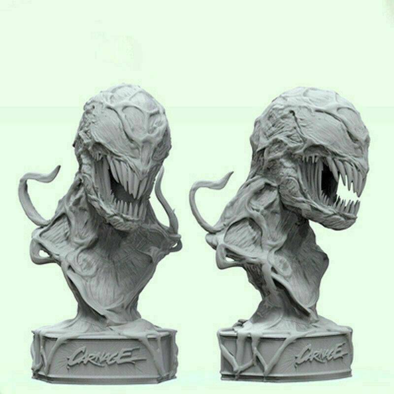 260mm BUST 3D Print Superhero Model Kit Venom Unpainted - Figures