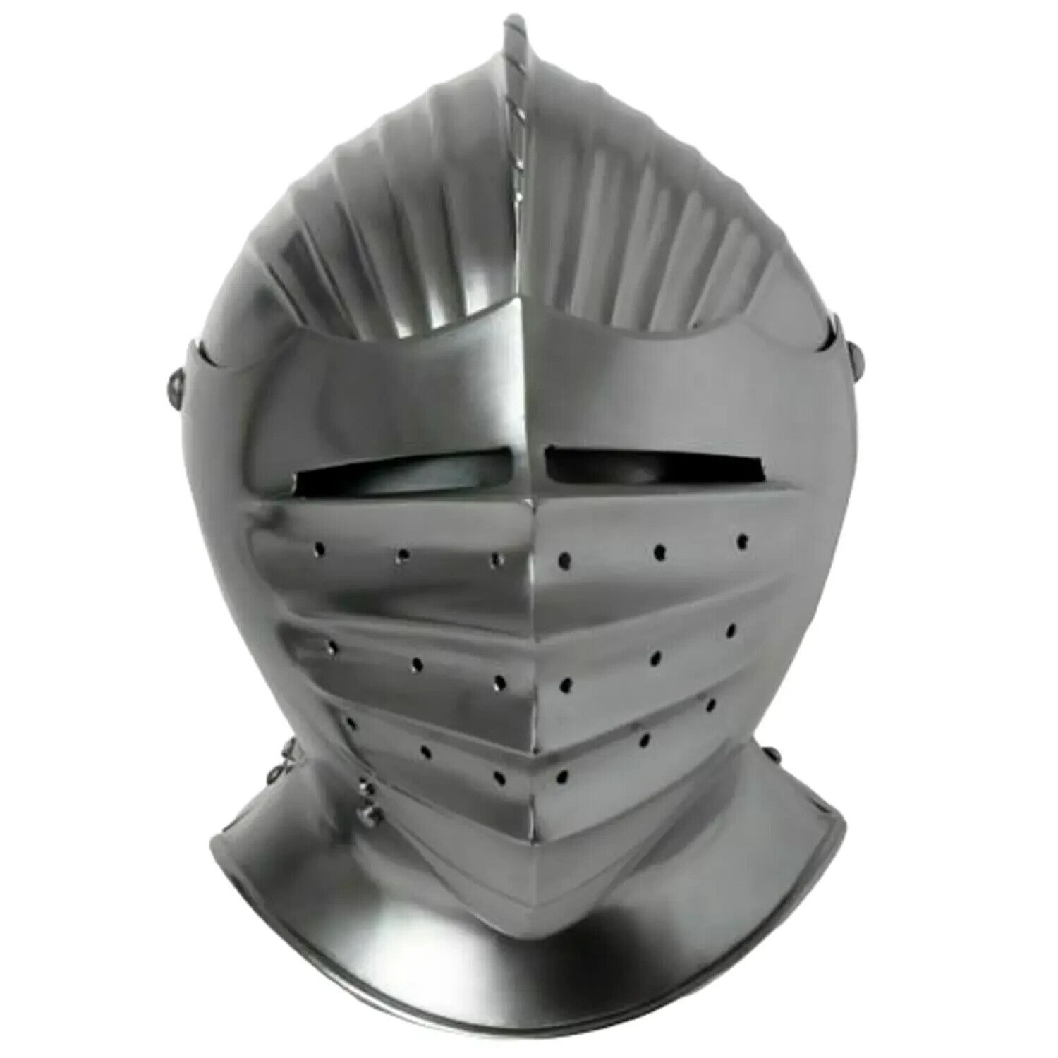 Medieval German Maximilian Helmet LARP Knight Warrior Battle Helmet ...