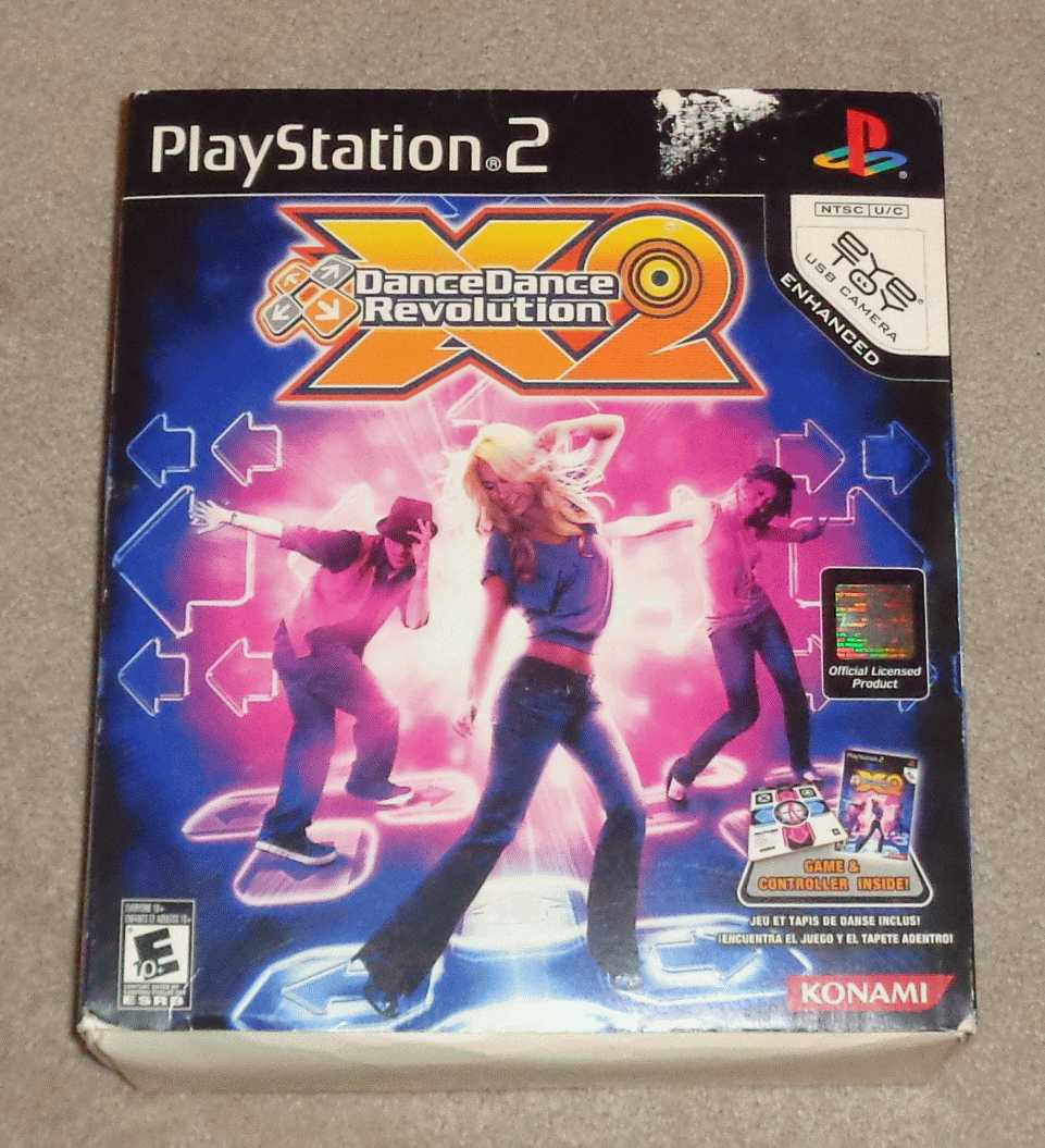 DDR X2 Dance Dance Revolution PlayStation 2 PS2 Dance Mat in Large Box ...