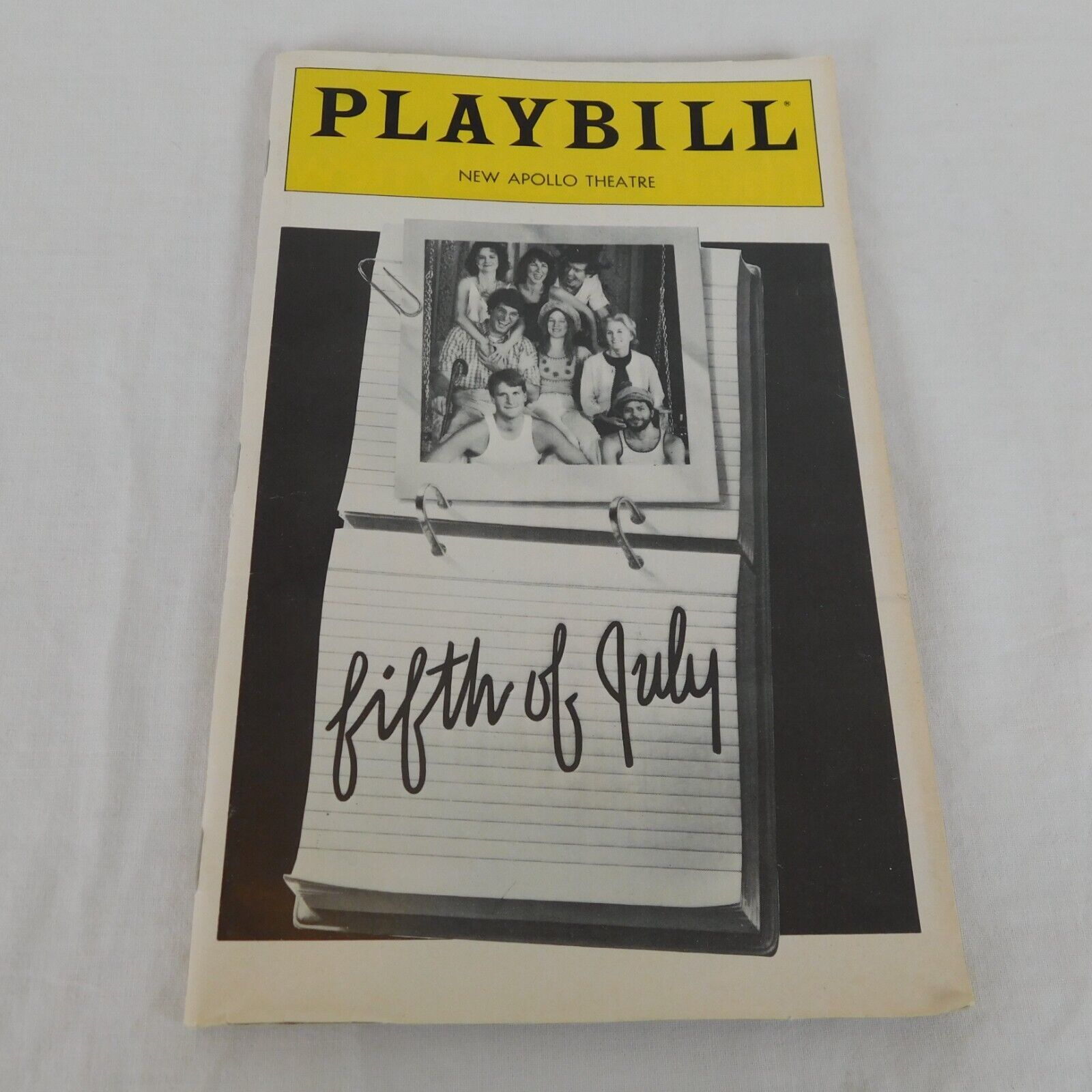 Fifth of July Playbill Feb 1981 Christopher Reeve Jeff Daniels Swoosie ...
