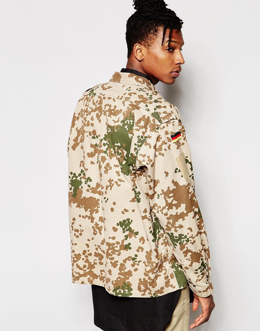 German army desert camo field shirt wustentarn military camouflage ...
